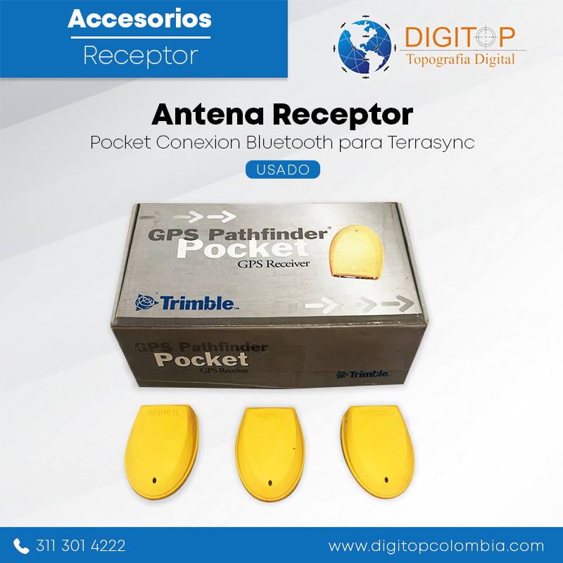 ANTENA RECEPTOR TRIMBLE POCKET – Digitop – Topografia Digital